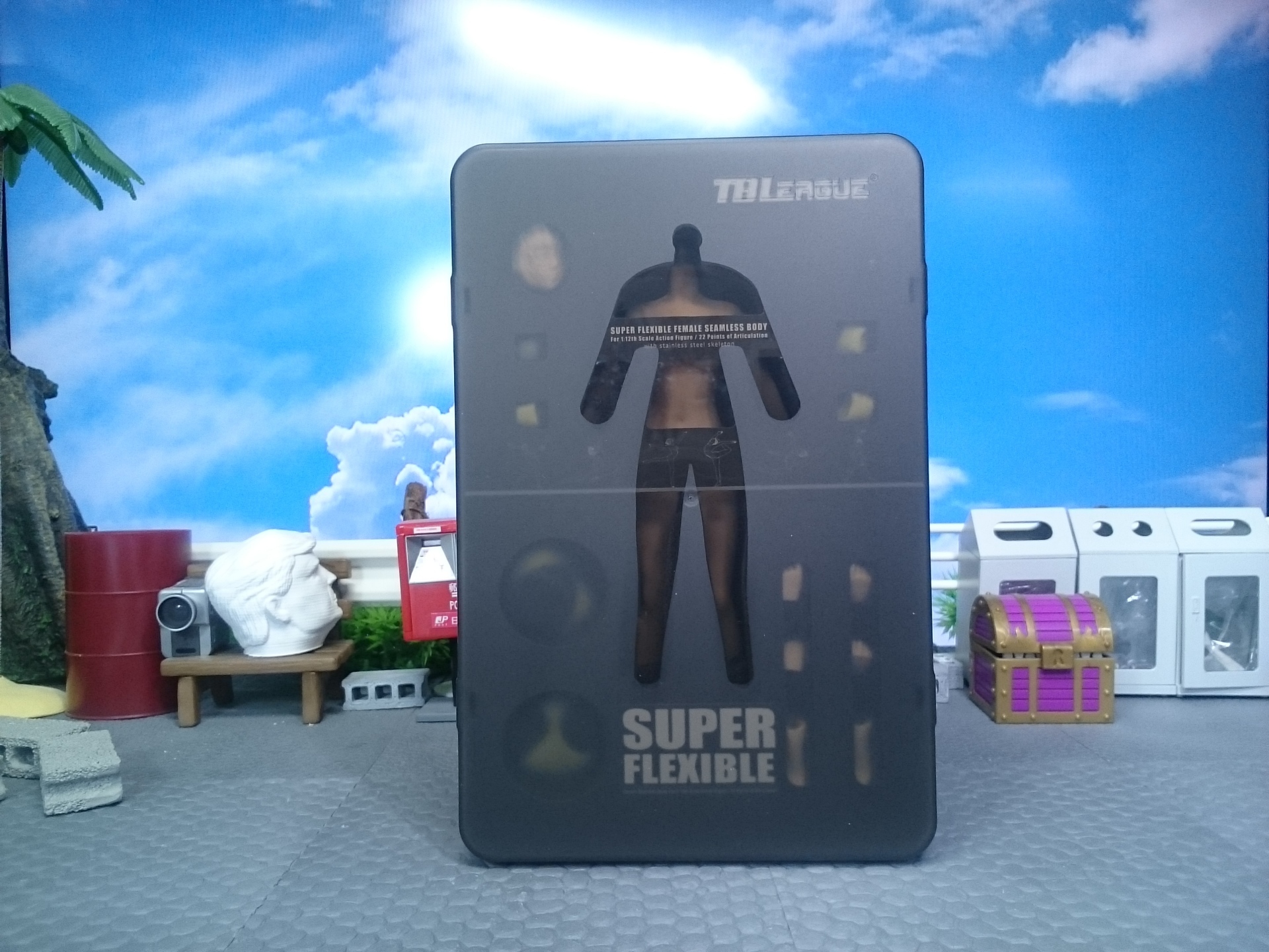 TBLeague 1/12 スケール フィギュア 素体 シームレス ボディ グラビアモデル素体セット 白色肌 PHMB2019-T03A ...